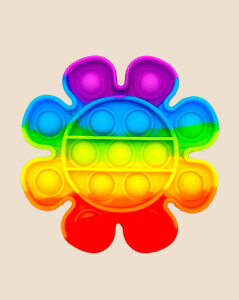 POP-IT MULTICOLOR FLOR 12*12 C/U | SF Panda