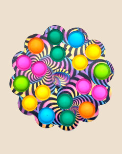 POP-IT MULTICOLOR FLOR 13*13 C/U | SF Panda